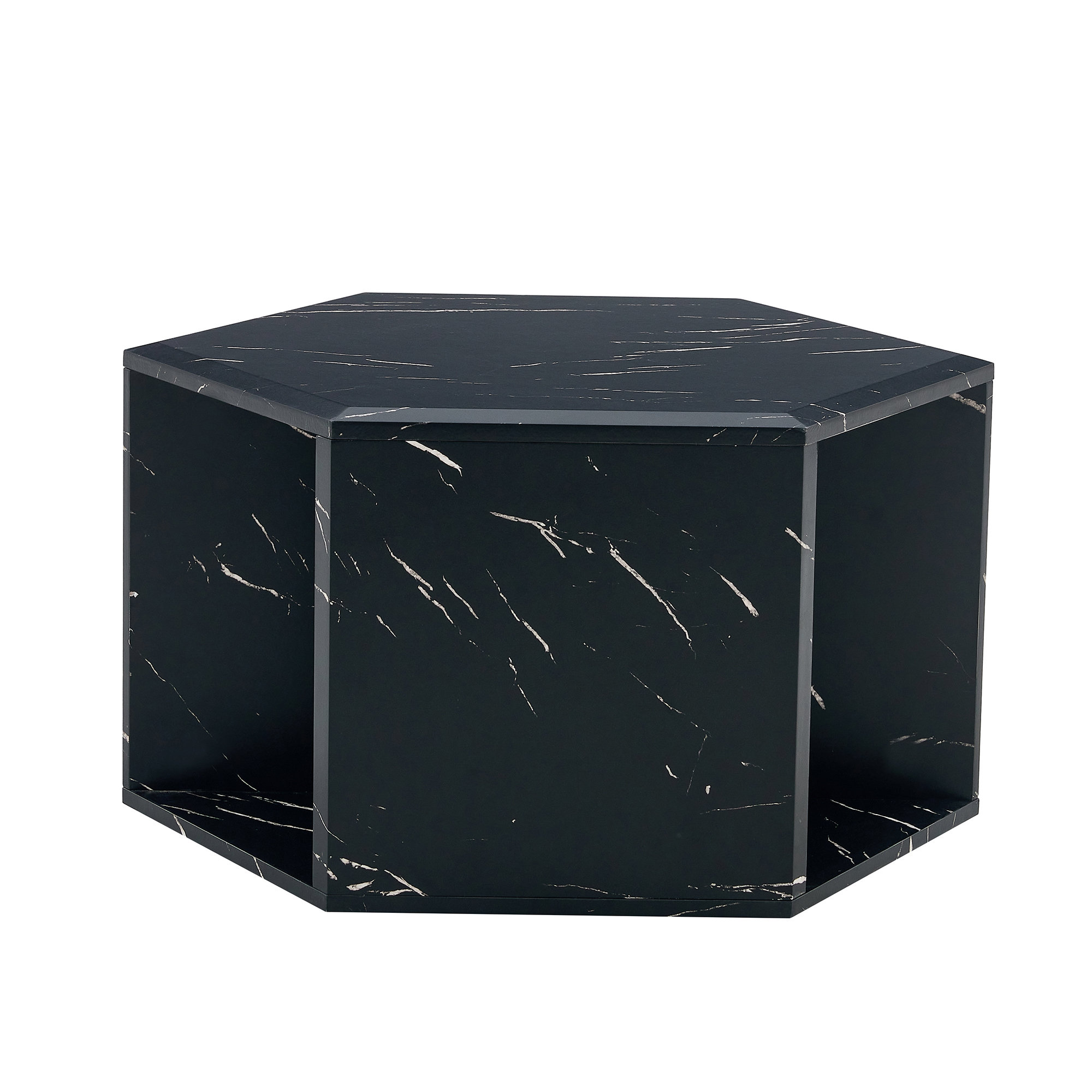 Ebern Designs Hexagonal MDF coffee table, characteristic pattern ...