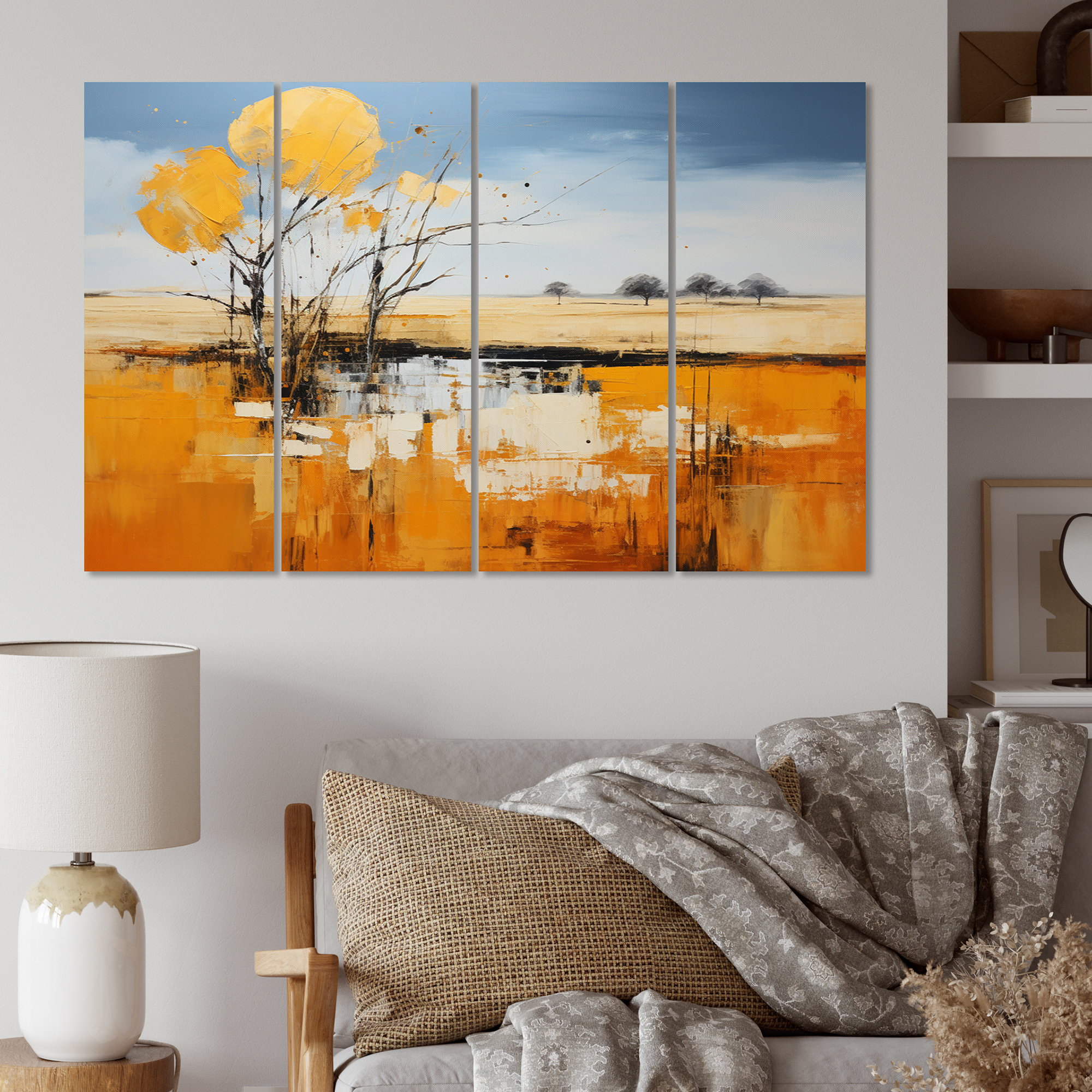 Wrought Studio™ - Prairies Canvas Prints - 4 Panels - Wayfair Canada