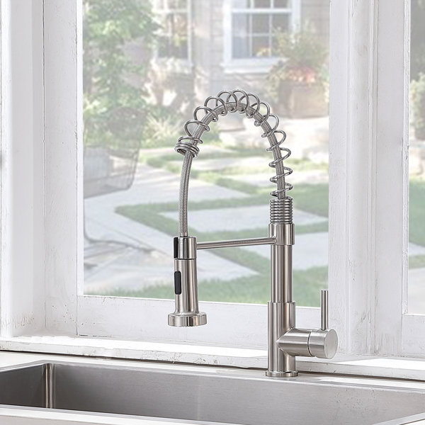 Ufaucet Pull Down Single Handle Kitchen Faucet & Reviews | Wayfair