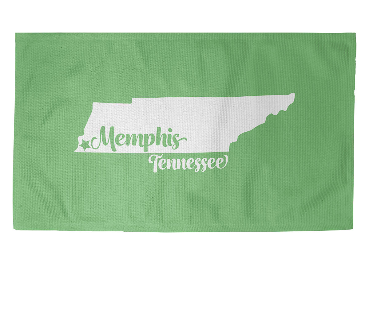 East Urban Home Memphis Tennessee Green Area Rug | Wayfair