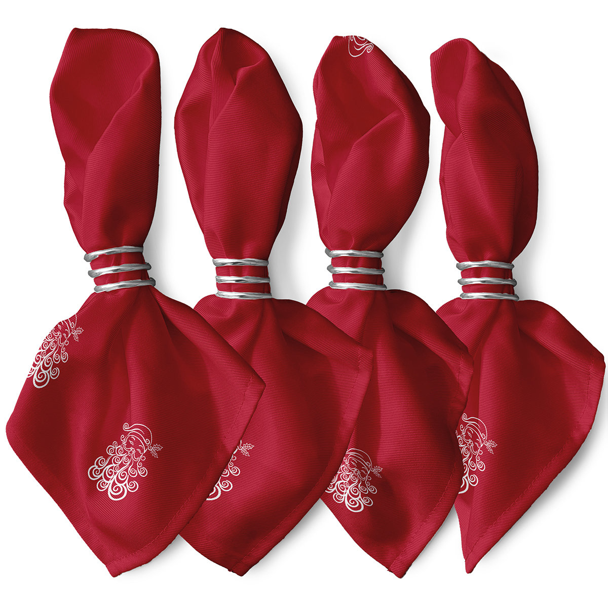 The Holiday Aisle® Santa Baby Holiday Print 4 Piece Napkin Set ...