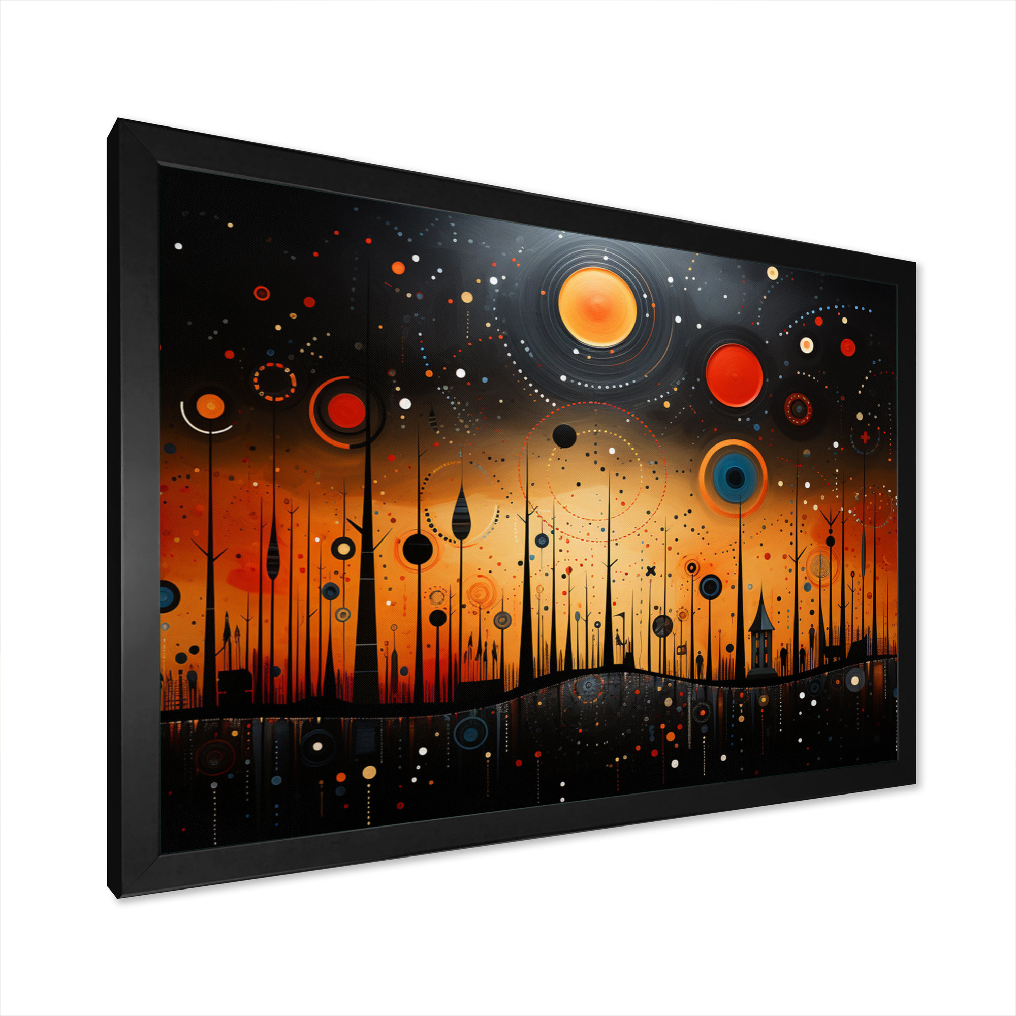 Winston Porter Macnamara African Tribal Rhythms Pointillism I On Canvas ...