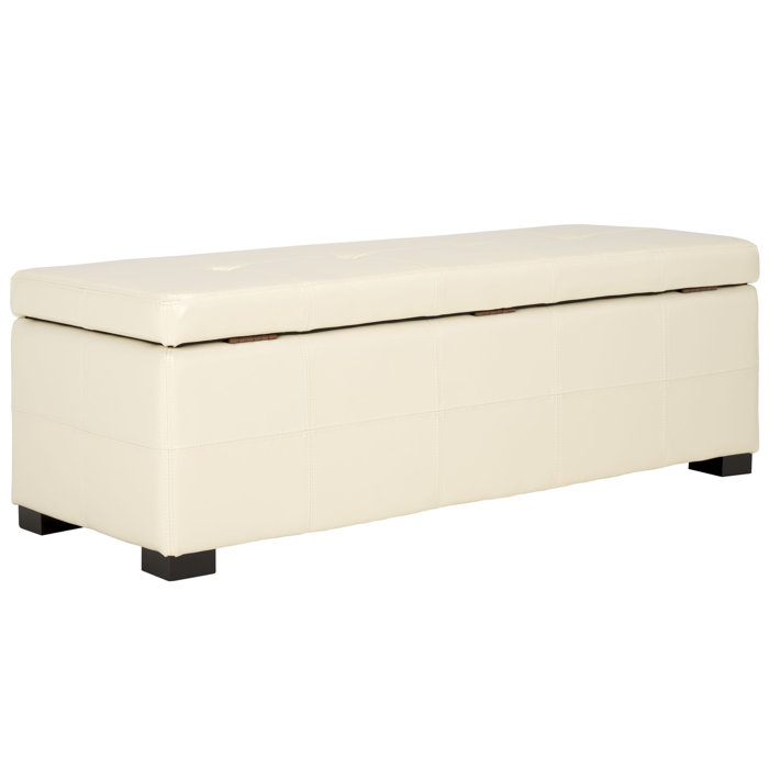 Red Barrel Studio® Alescia Faux Leather Upholstered Storage Bench ...