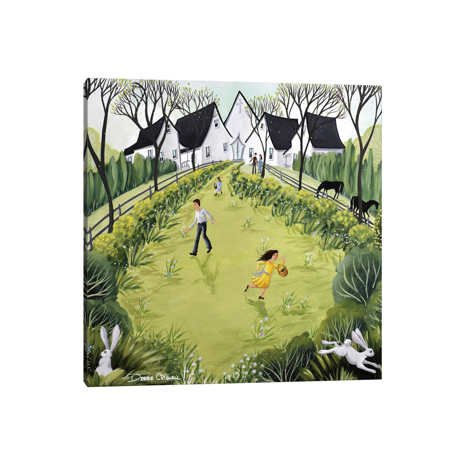 East Urban Home Easter Morning by Debbie Criswell - Wrapped Canvas ...