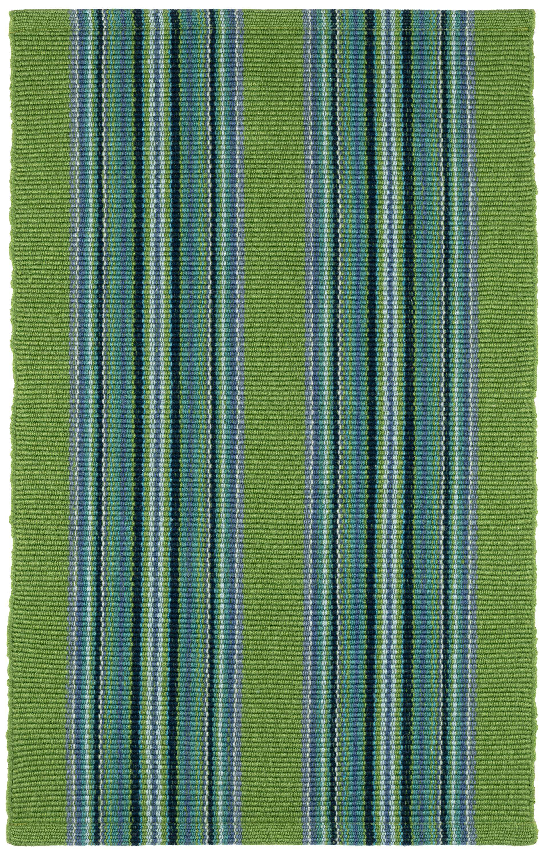 Dash and Albert Rugs Road Runner Green Handwoven Indoor/Outdoor Rug ...