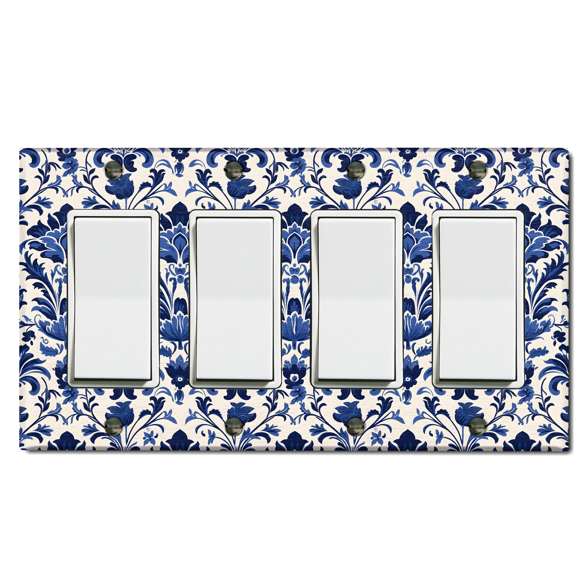 WorldAcc Christmas Festive Tree Lights 4 - Gang Rocker Standard Wall ...