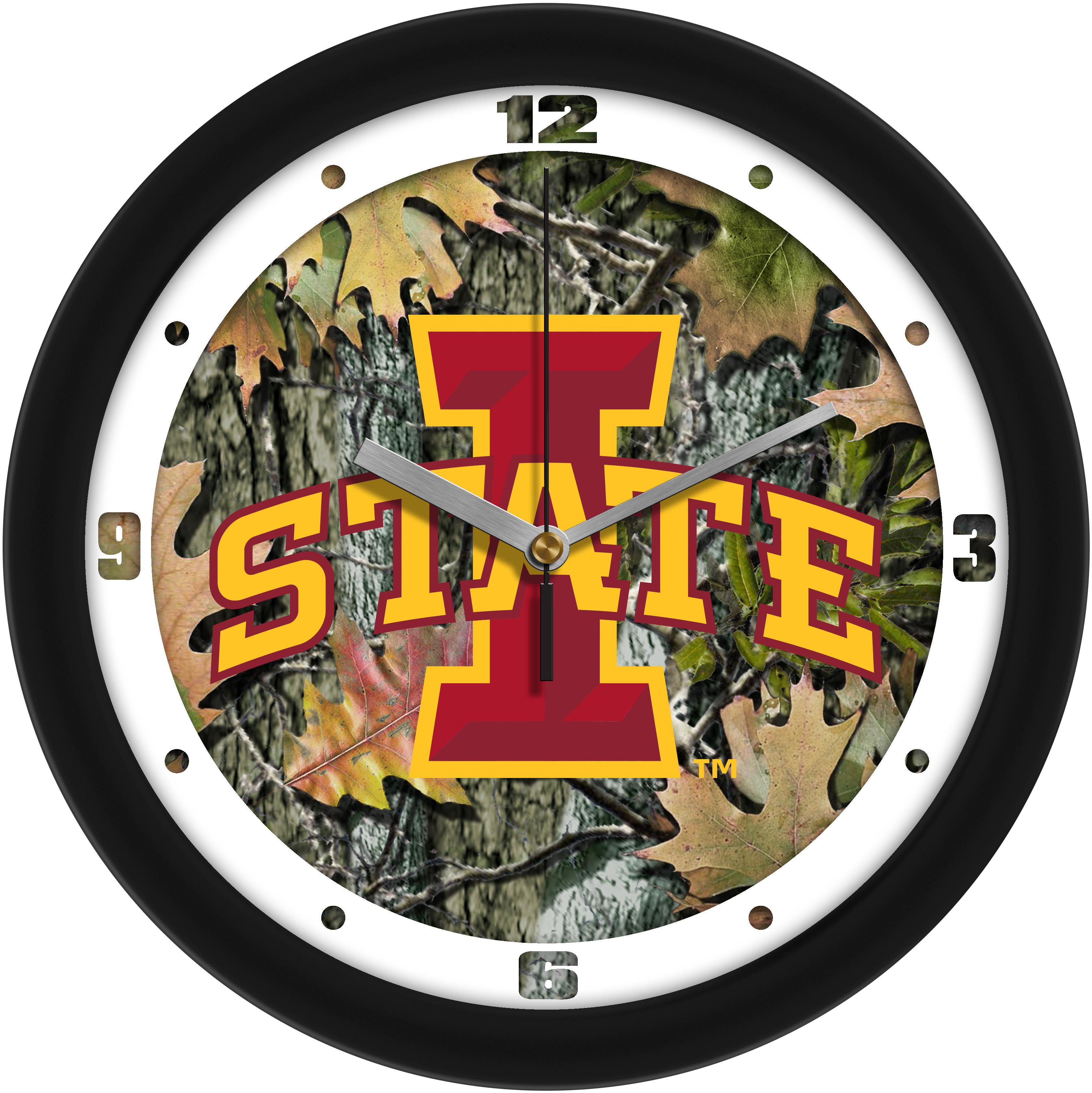Sun Time Iowa State Cyclones Camo Wall Clock | Wayfair