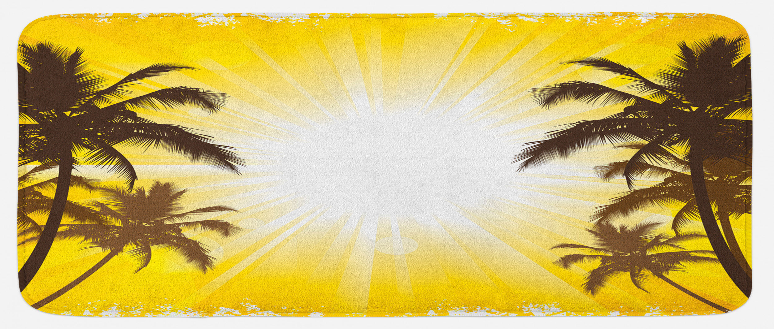 East Urban Home Palm Tree Kitchen Mat | Wayfair