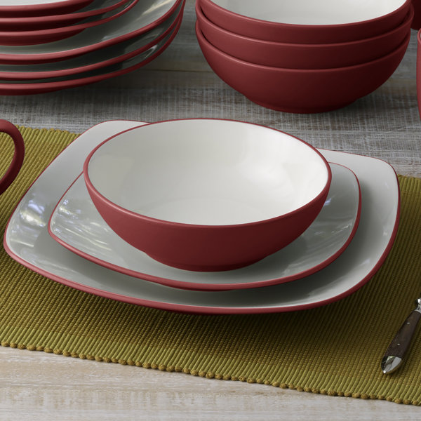 Noritake Colorwave 16-Piece Square Dinnerware Set, Service for 4 ...