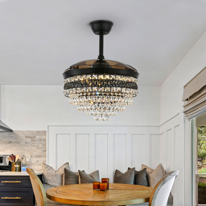 House of Hampton® Gulkis 42.12'' Ceiling Fan with LED Lights | Wayfair