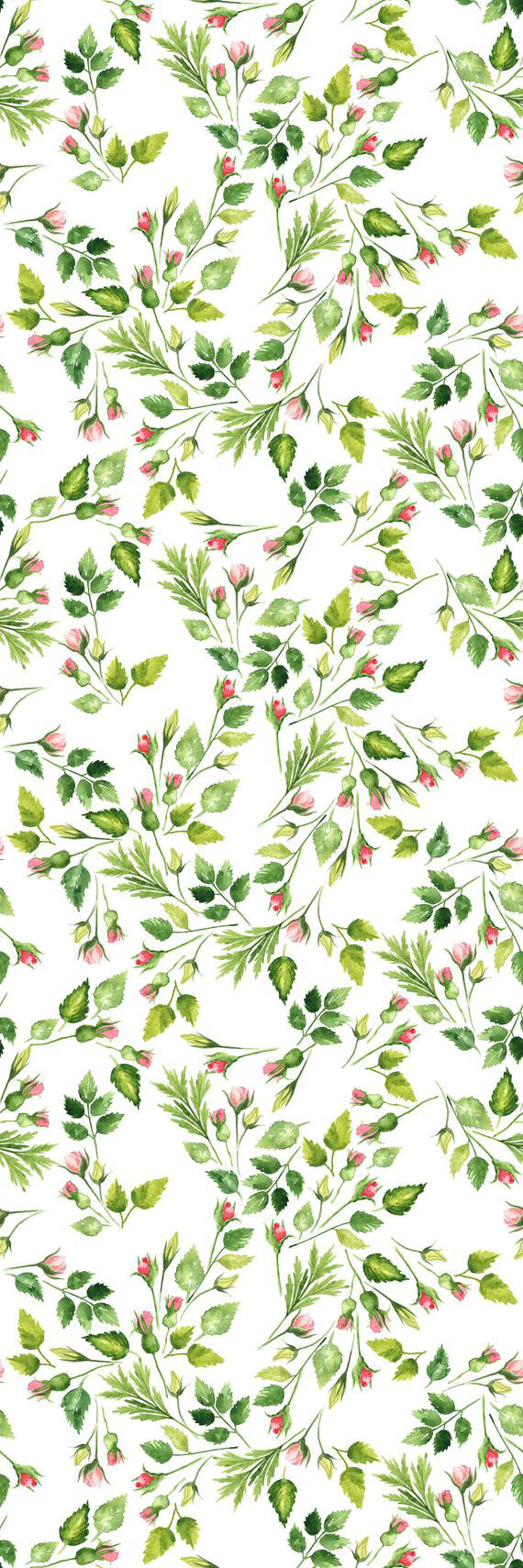 August Grove® Maranda Removable Tiny Rose and Leave 6.25' L x 25" W ...