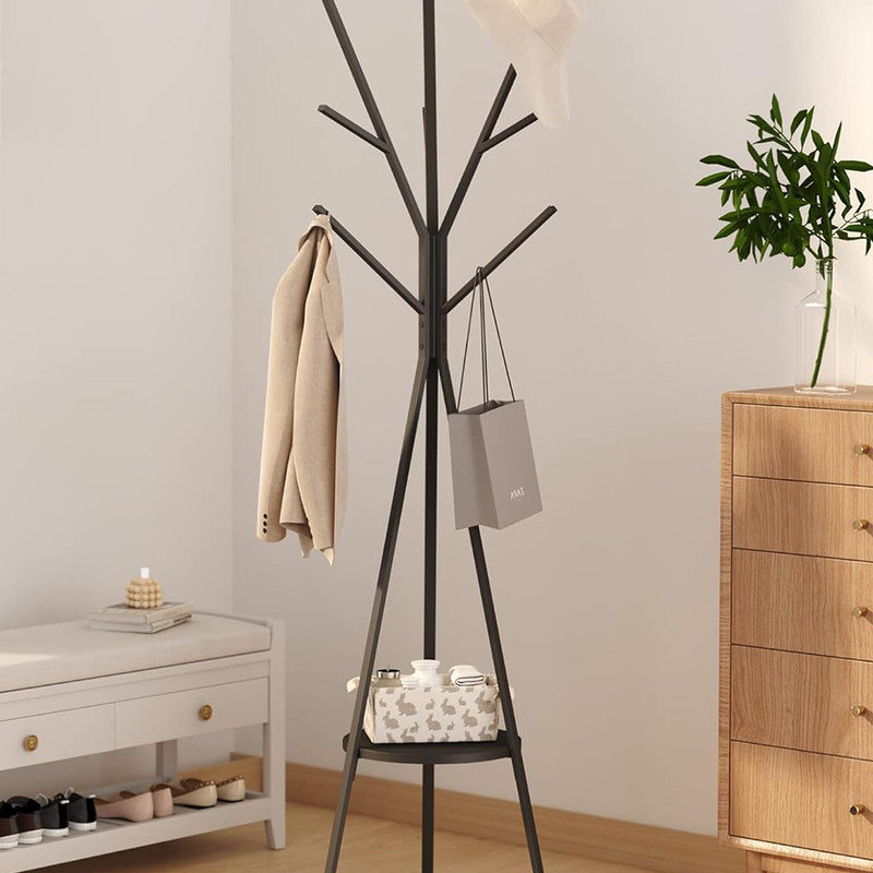 Corrigan Studio® Coat Rack Hat Stand Free Standing Display Hall Tree ...