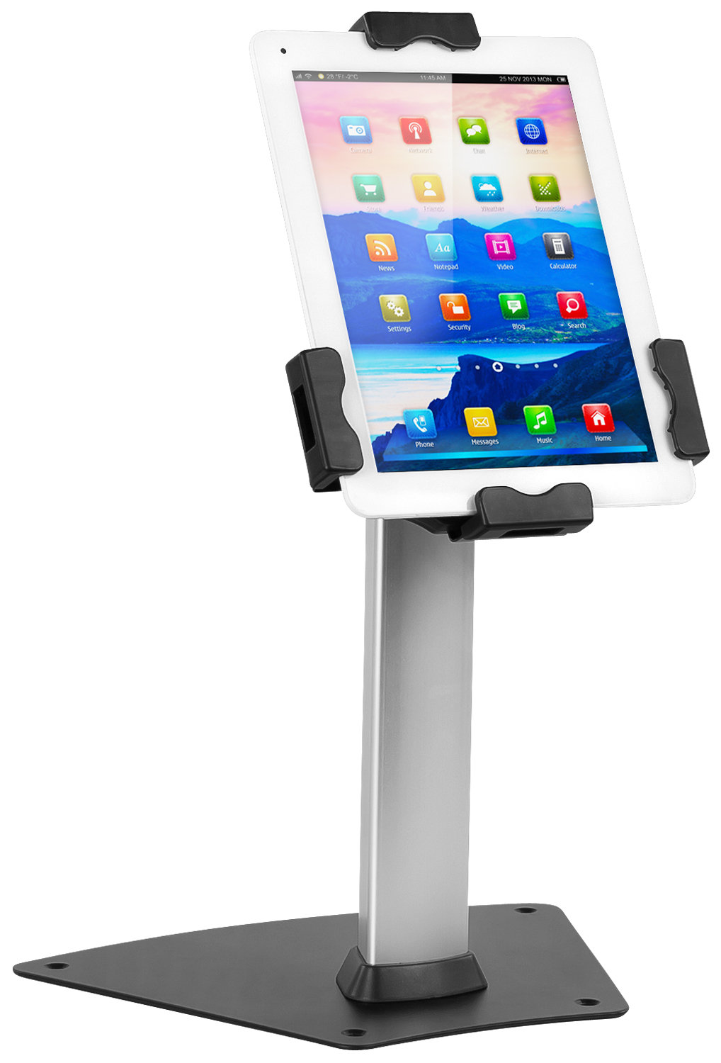 Mount-It! Secure Universal Locking Tablet Kiosk POS, Counter-top Stand ...