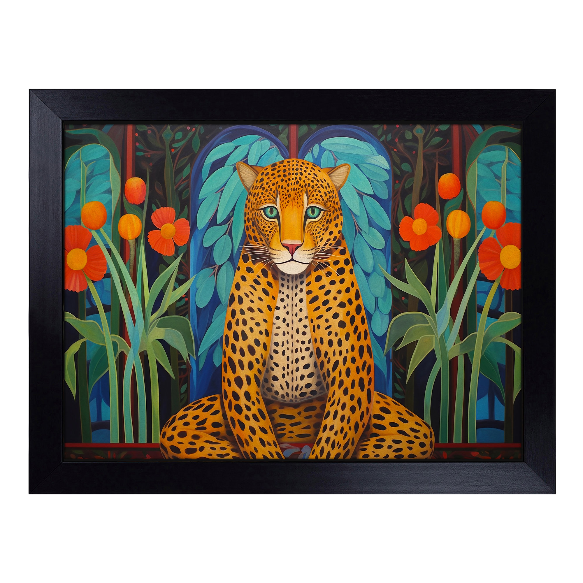 17 Stories Leopard Art Deco Lap Tray with Cushion | Wayfair.ie