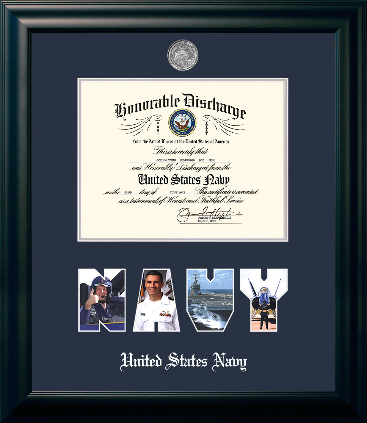 Patriot Frames Navy Discharge Picture Frame | Wayfair