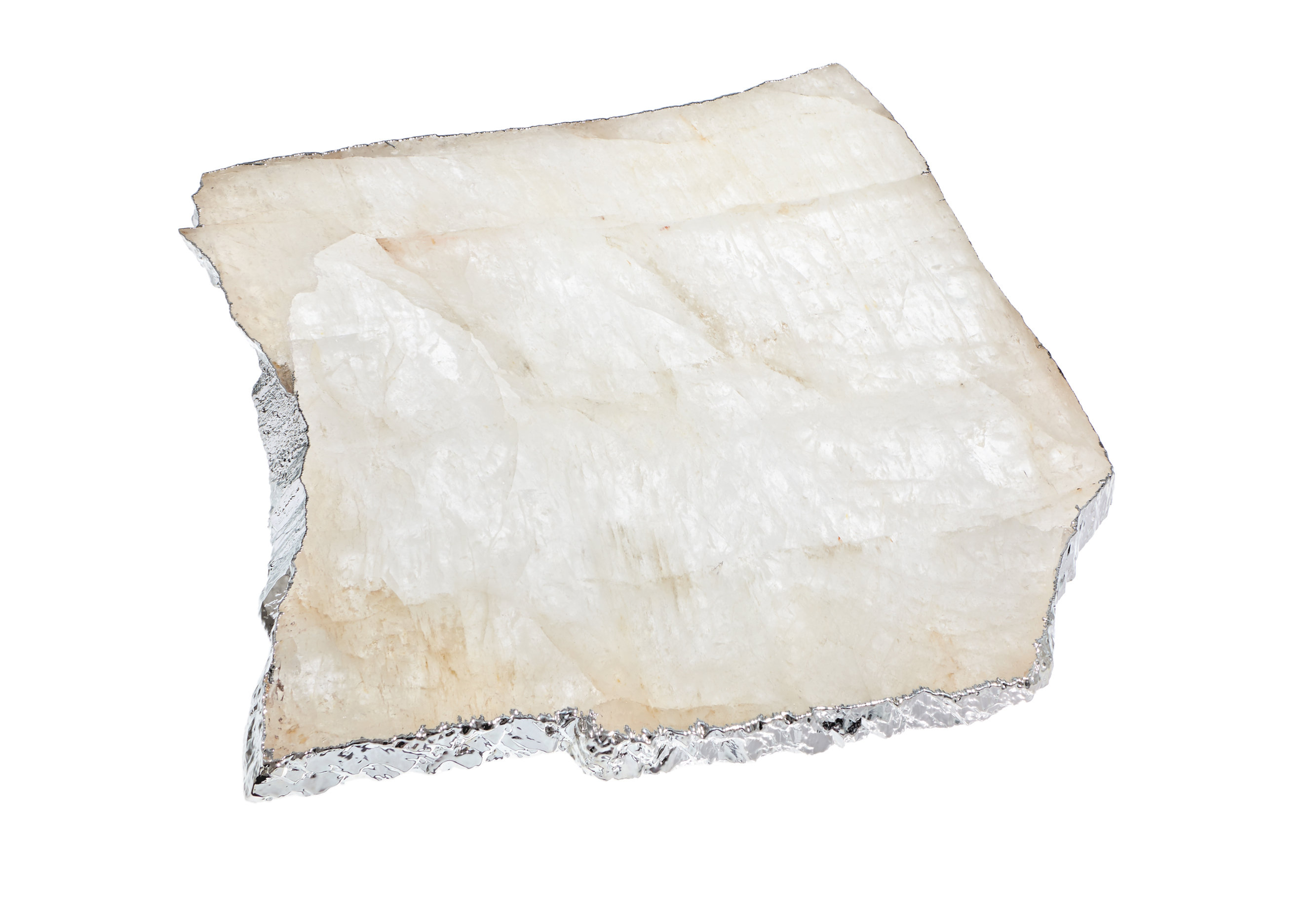 ANNA New York Kiva Gemstone Traditional Decorative Plate in Silver ...