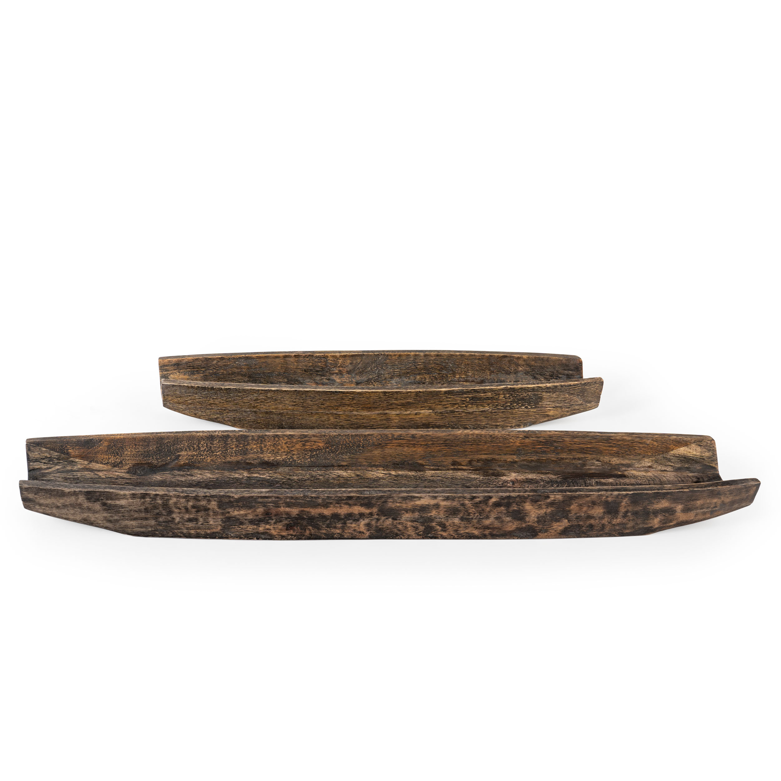 Gild Cruz 2 Piece Rectangle Wood Trays Set | Perigold