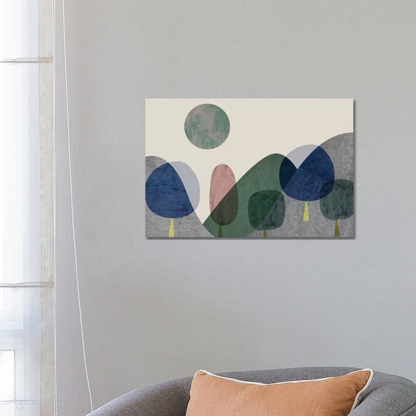 Corrigan Studio Trees And Mountains - Wrapped Canvas Print | Wayfair.co.uk