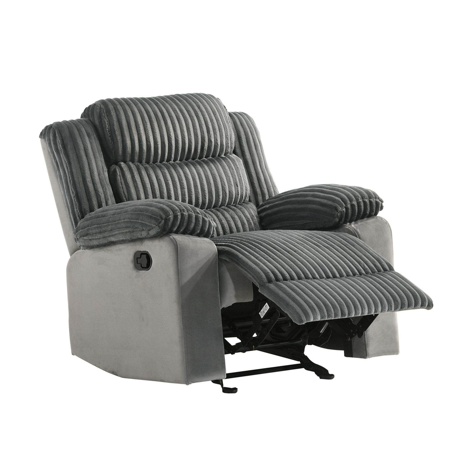 Everly Quinn Corduroy & Velvet Motion Glider Recliner | Wayfair