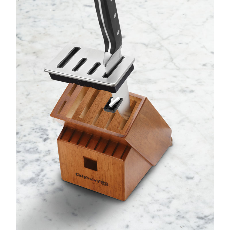 Calphalon Classic SharpIN Self-Sharpening 15 Piece Knife Block Set ...