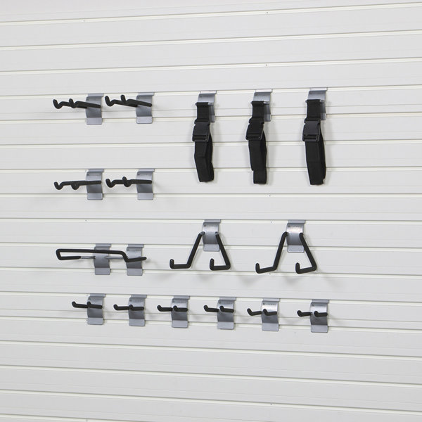 Flow Wall Starter Slatwall Accessory Kit 16 Piece Set & Reviews | Wayfair