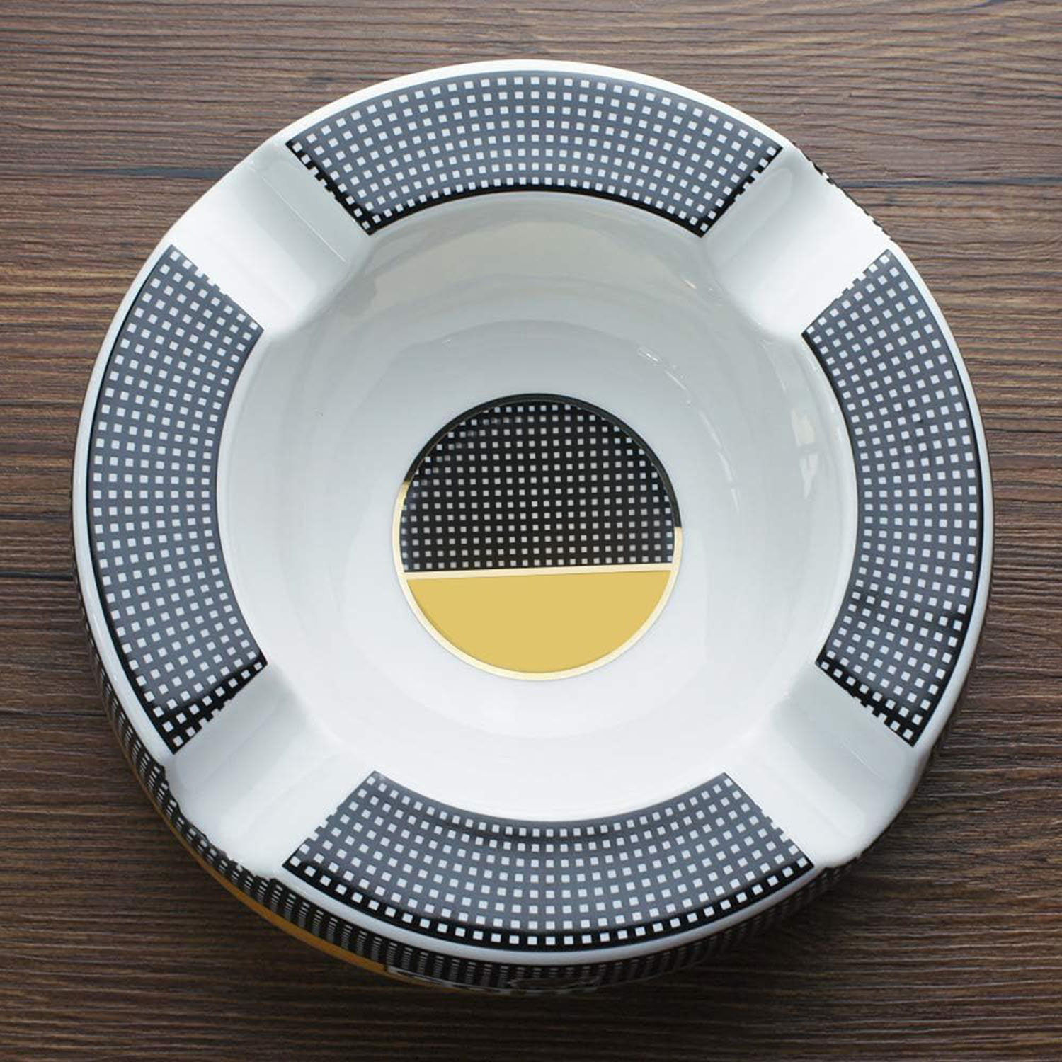 WIZIAT Cigar Ashtray Big Ashtrays For 8" Round Cigarettes Large Rest ...