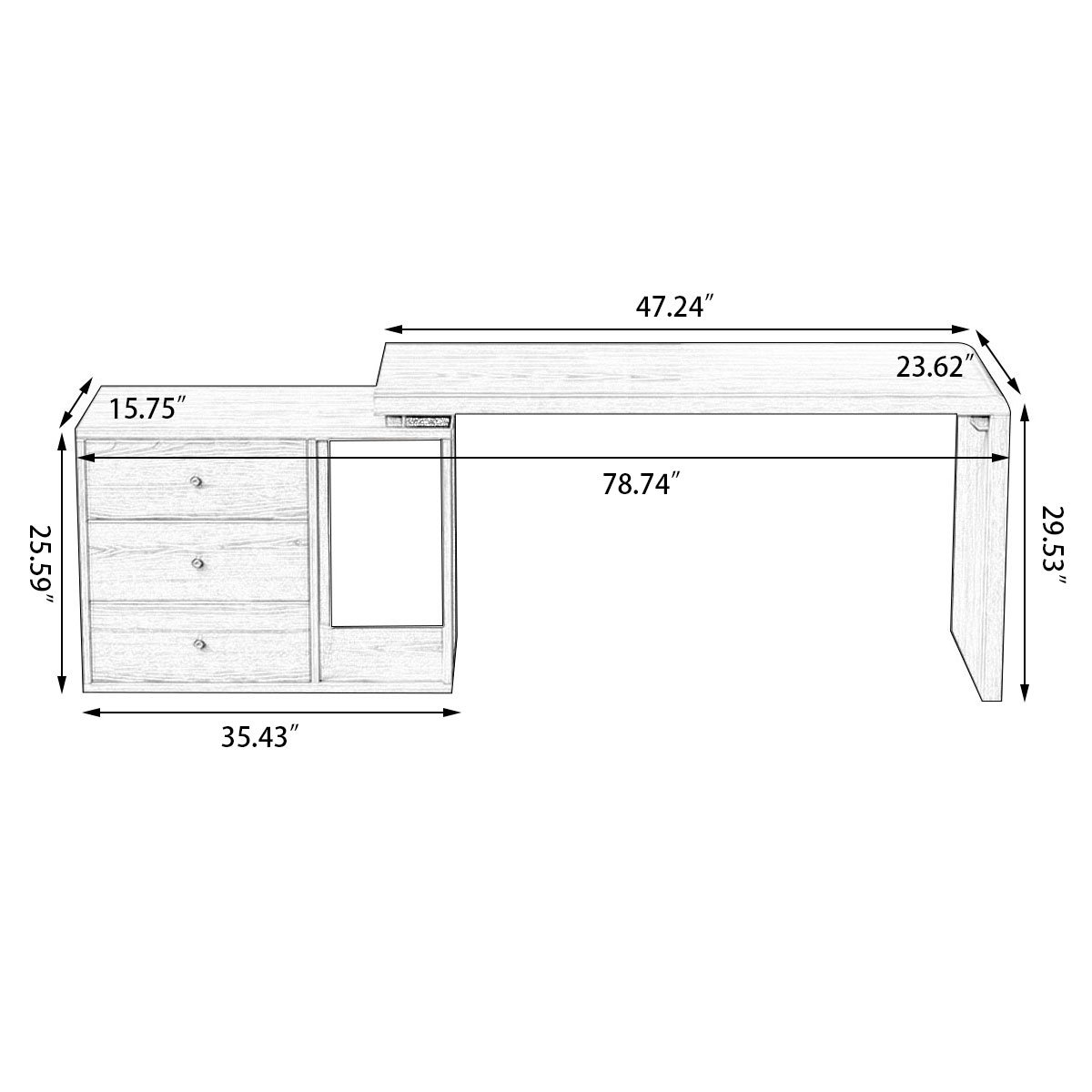 Cozynest Walnut Rectangular Solid Wood desks | Wayfair