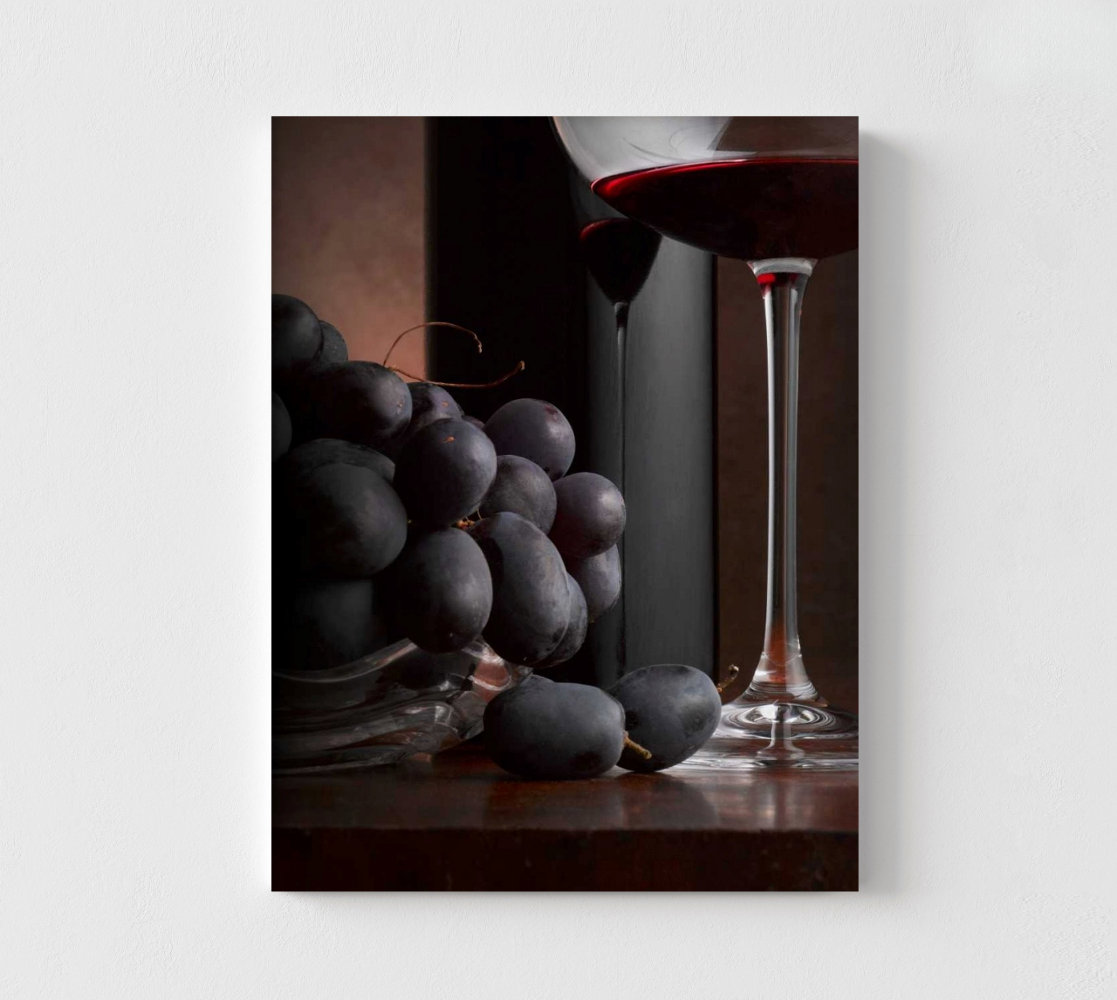 WeFrameArt Black Grapes By Barry Seidman, Grapes Poster Print, Wine ...