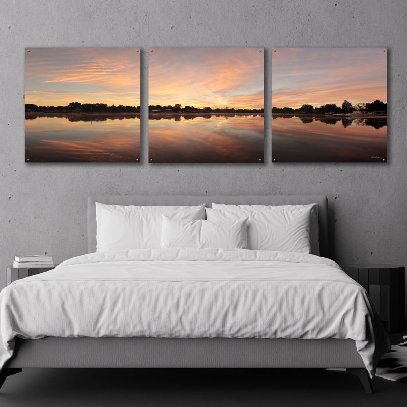 Epic Art 'Bayside Reflections' by Lori Deiter, Acrylic Glass Wall Art ...