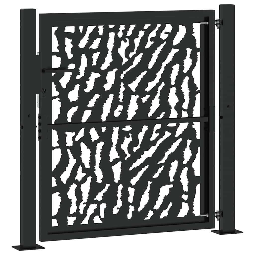Vidaxl Patio Gate Weathering Steel Trace Design | Wayfair