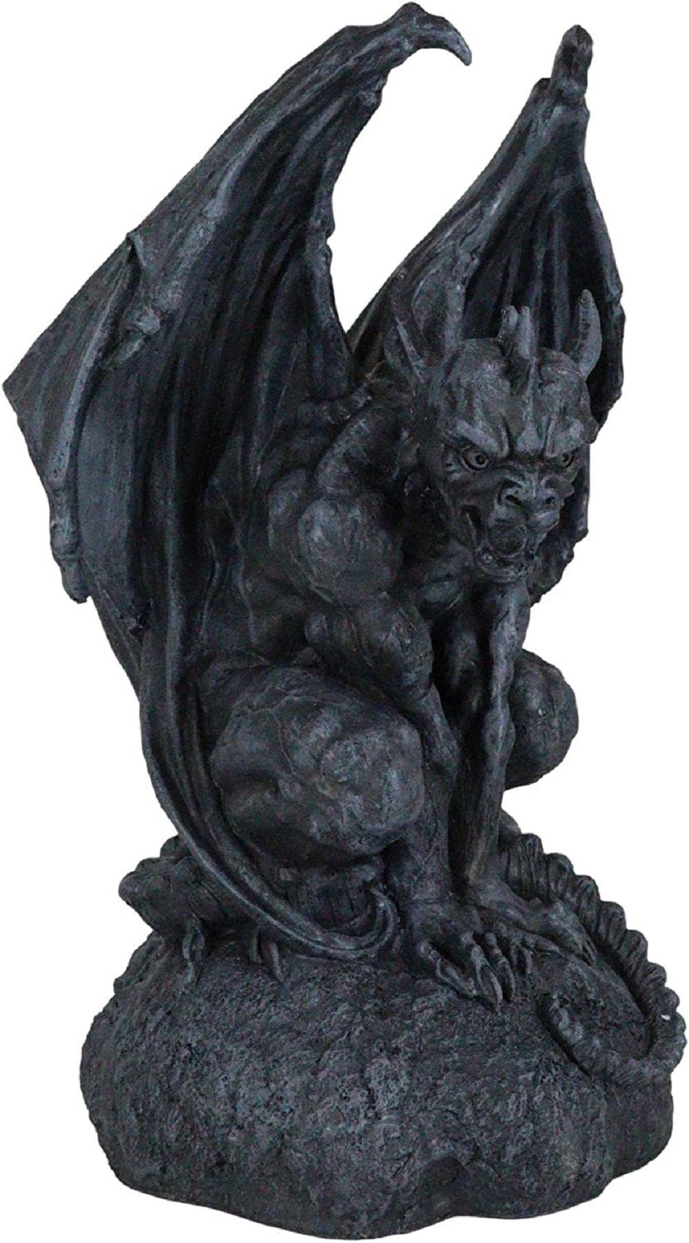 Trinx Hament Cathedral Guardian Crouching Winged Gargoyle Statue | Wayfair