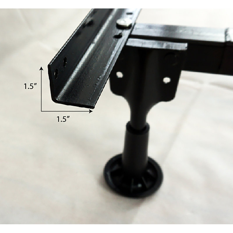 Alwyn Home Higgins Heavy Duty Full/Queen/King Adjustable Steel Bed ...