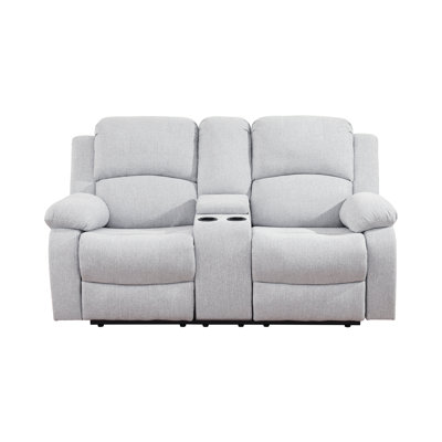 Latitude Run® 78" Premium Fabric Reclining Living Room Loveseat With ...