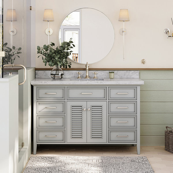 Highland Dunes Ferree 55" Single Bathroom Vanity Base Only | Wayfair