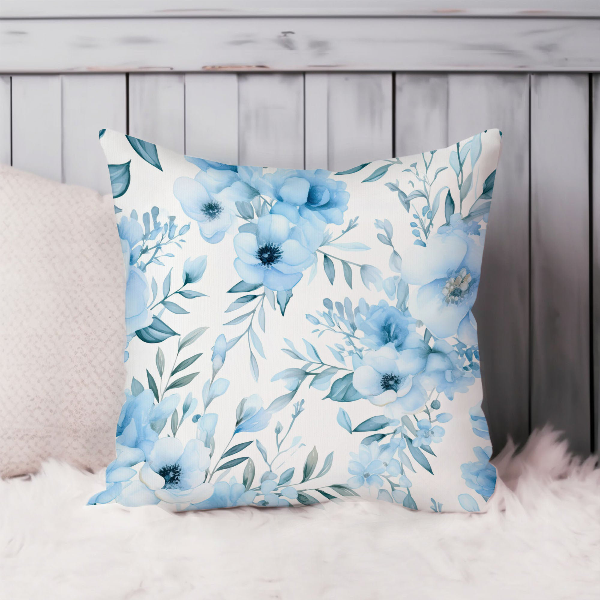 Ethan Taylor Floral Blue Flower Modern Cottagecore Pattern VI Flowers ...