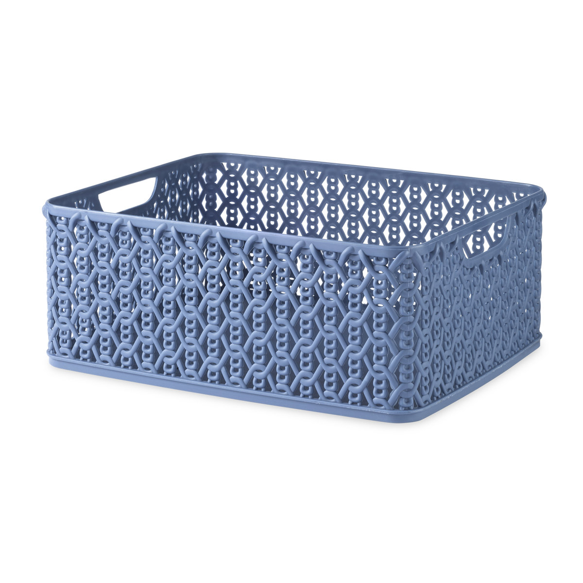 Whitmor Link Stitch Resin Form Rectangular Tote | Wayfair