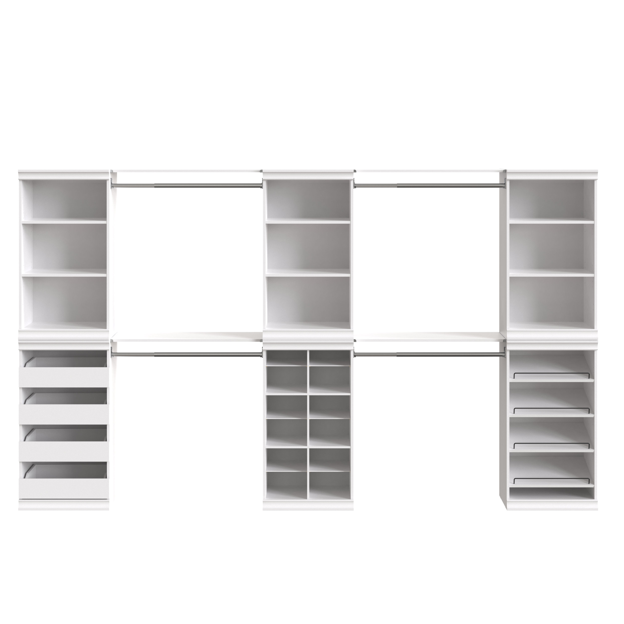 ClosetMaid Modular Storage Large Reach In Closet System & Reviews | Wayfair