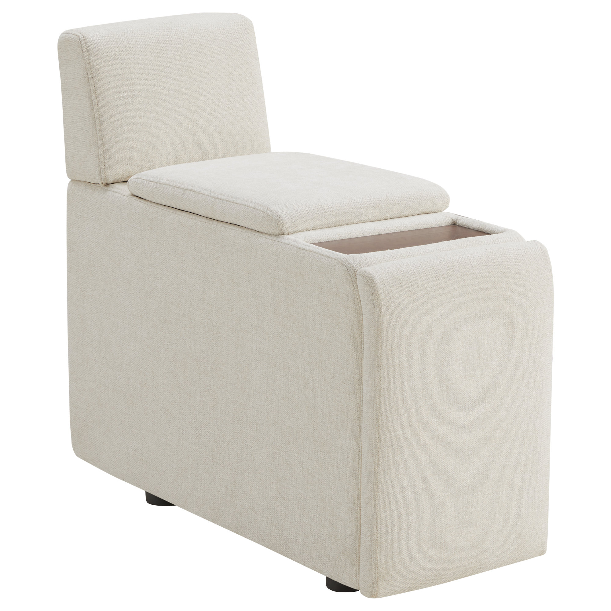 George Oliver Winfree Storage Sofa Console With Cup Holders | Wayfair