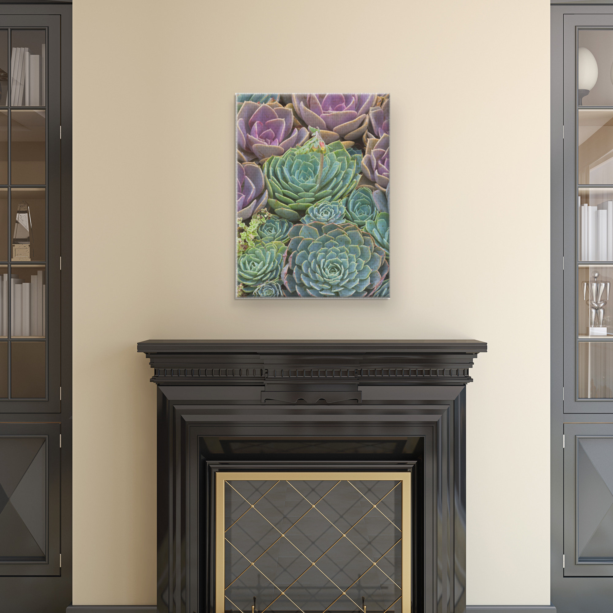 Dakota Fields Succulent Gemstones III by Robin Constable Hanson Canvas ...