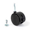 Outwater 2-3/8in. Black Nylon Swivel Hooded Hercules Twin Wheel Caster ...