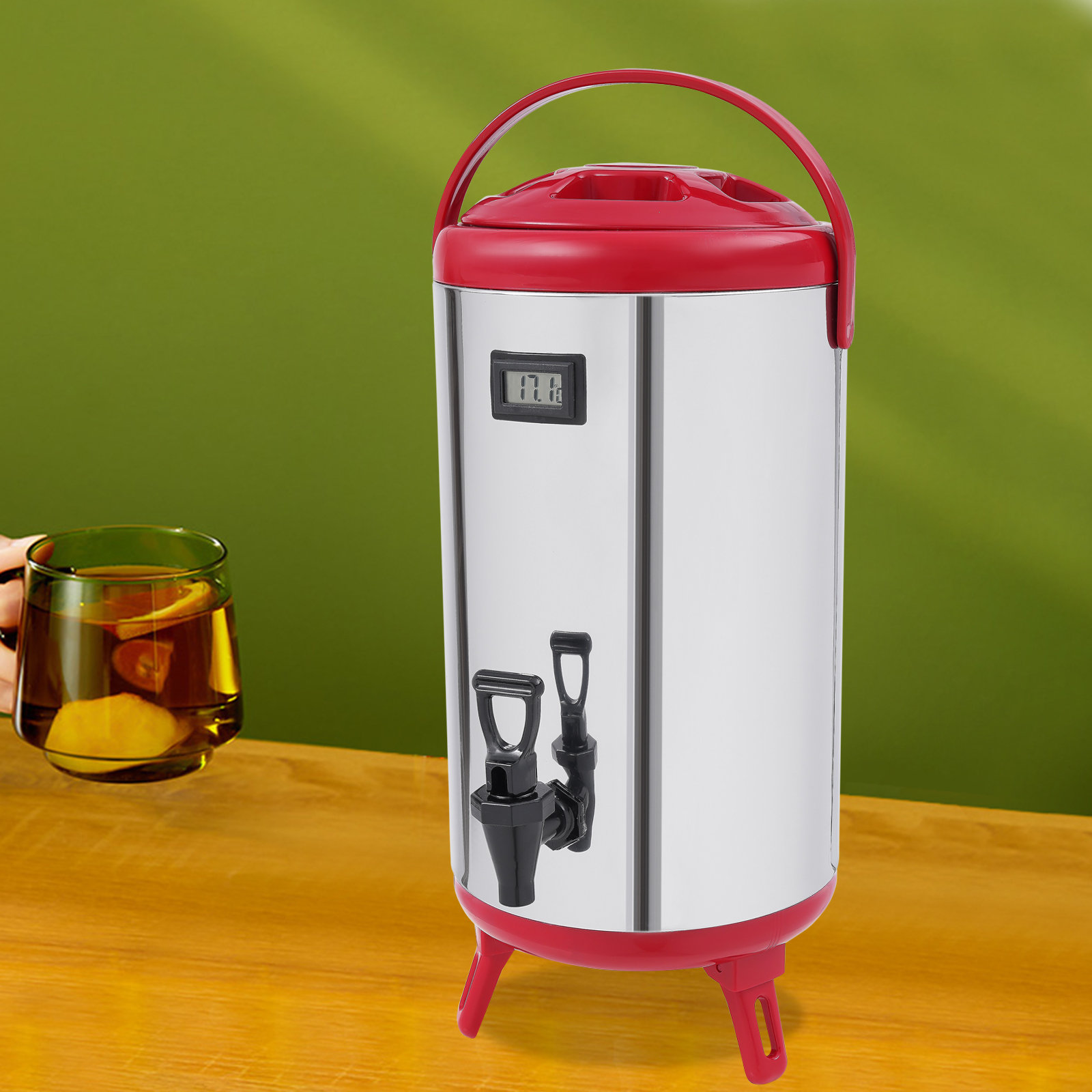 Prep & Savour Domiano Stainless Steel Insulated Beverage Dispenser ...