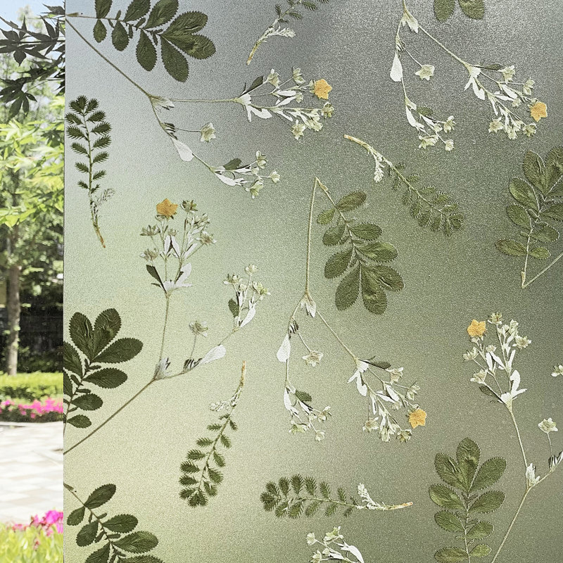 Winston Porter 3D Plant Privacy Window Decal | Wayfair