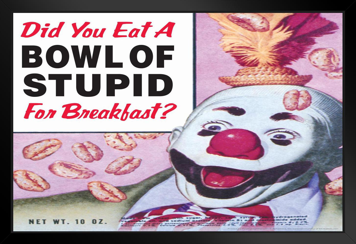 Trinx Did You Eat A Bowl Of Stupid For Breakfast Humor Matted Framed ...