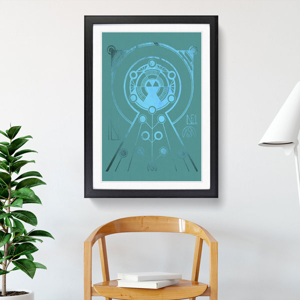 East Urban Home Abstract Twilight Shapes - Picture Frame Graphic Art ...