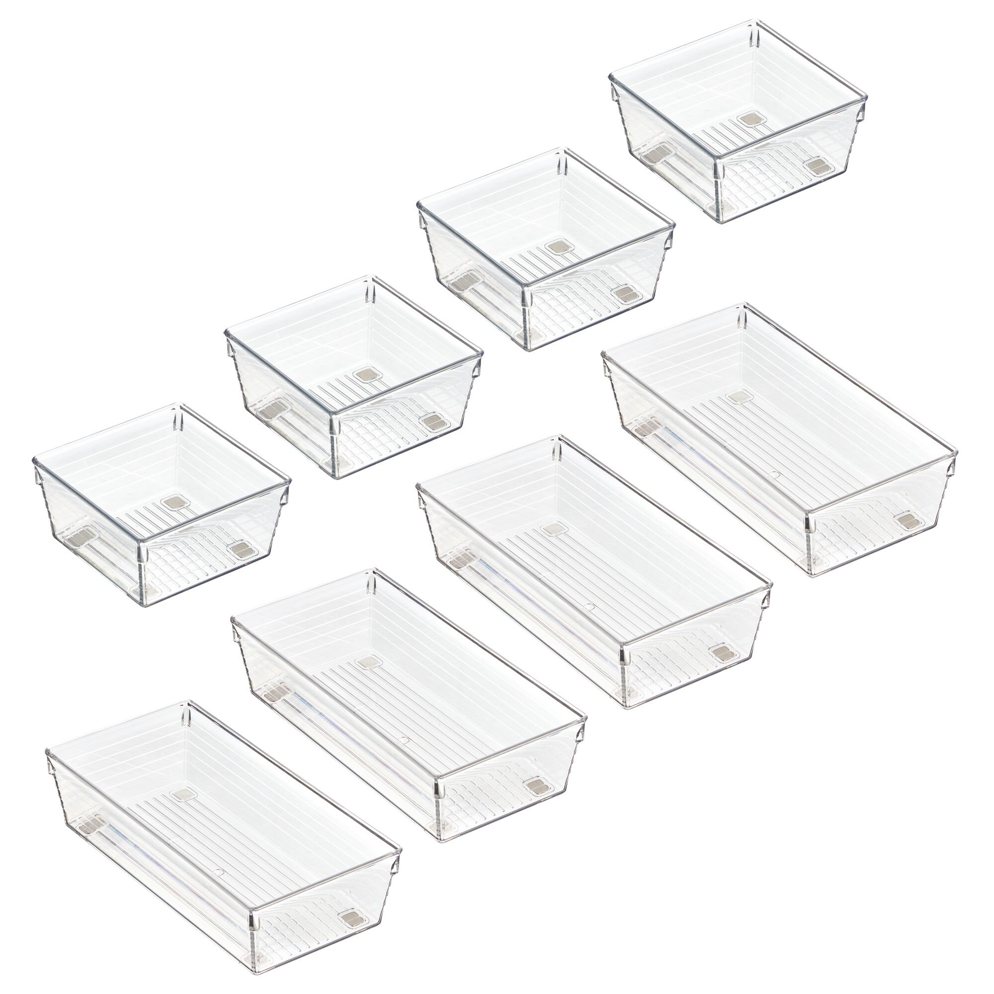 iDesign Plastic Office Drawer Organizers – Set of 8 - Sierra Collection ...