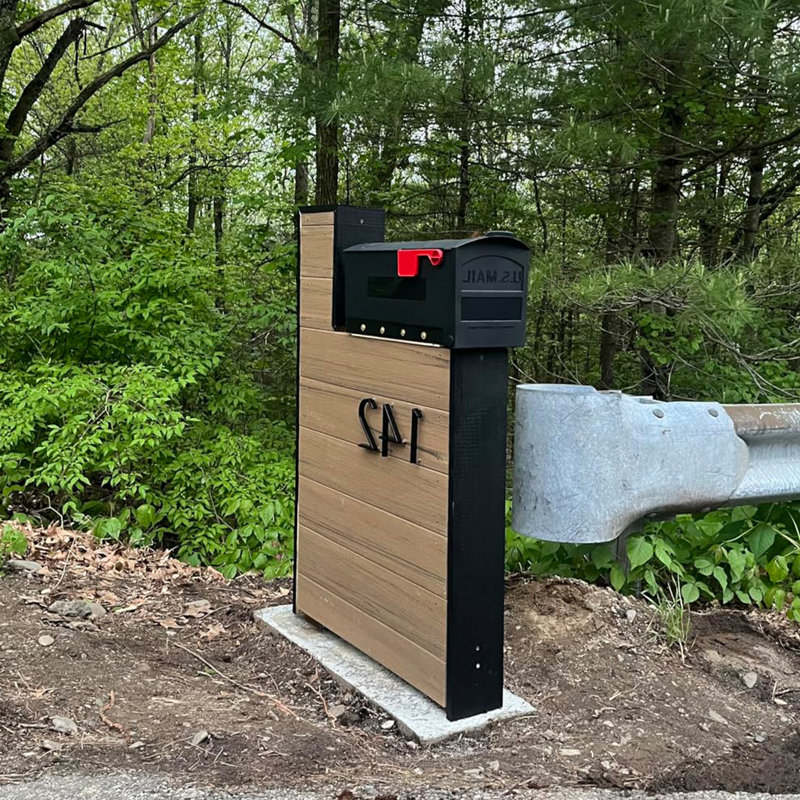 JASODI Plastic Post Mount Mailbox, Compatibility Code E, Medium ...