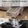 Grove Gravity 41.34''Cat Litter Box Enclosure with Litter Collector ...