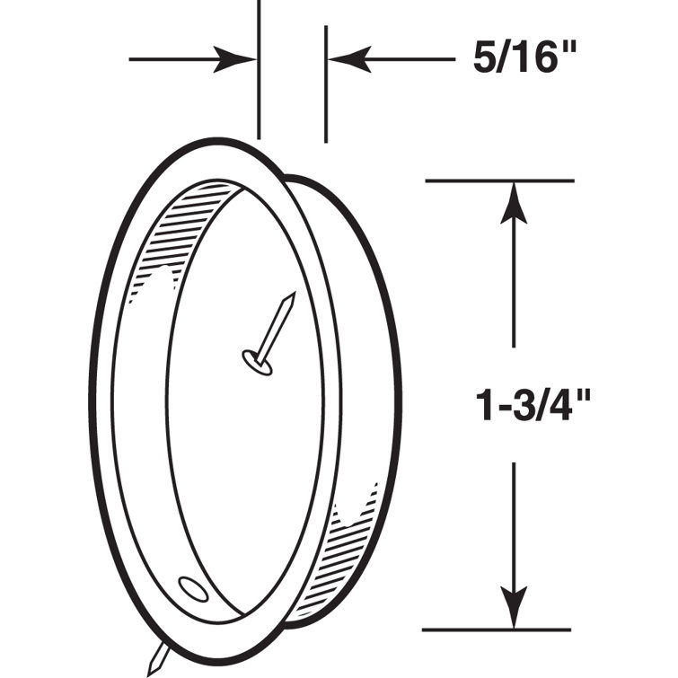Prime-Line Sliding Closet Door Finger Pull & Reviews | Wayfair