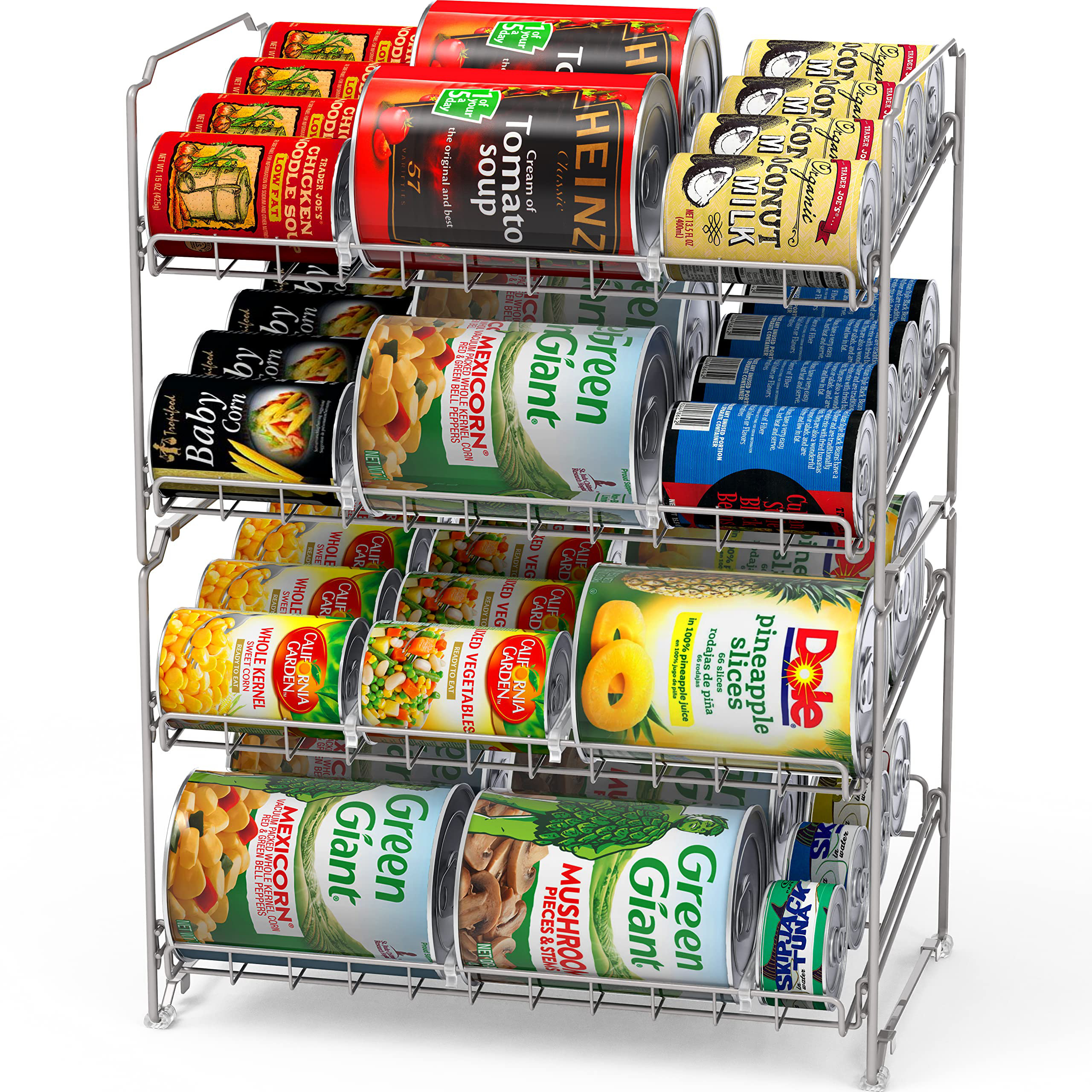 Prep & Savour Adjustable Can Organizer Rack, Stackable Design For ...
