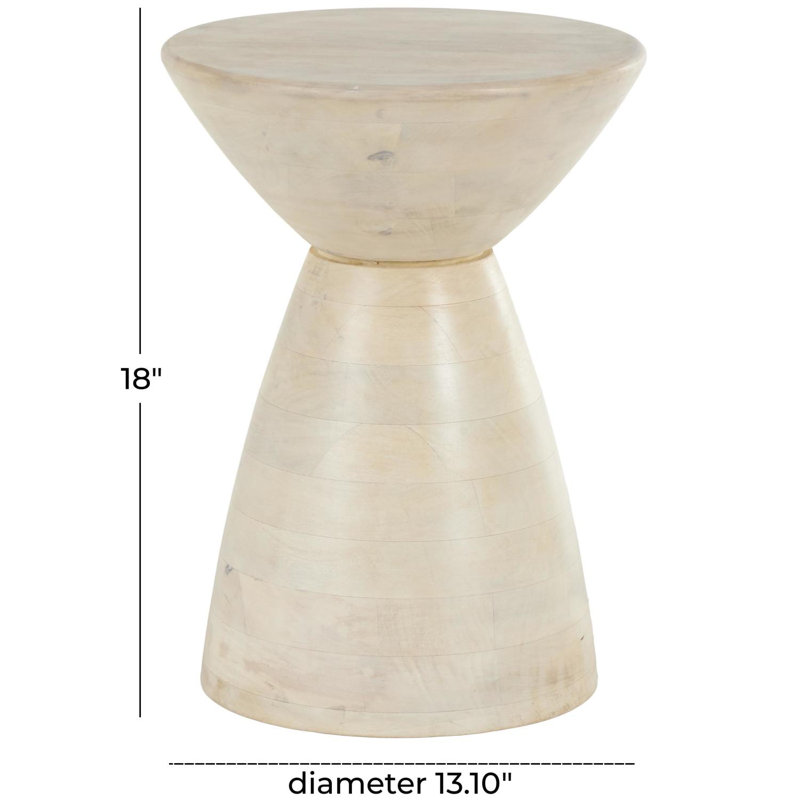 Ivy Bronx Cole And Grey Mango Wood Accent Table | Wayfair